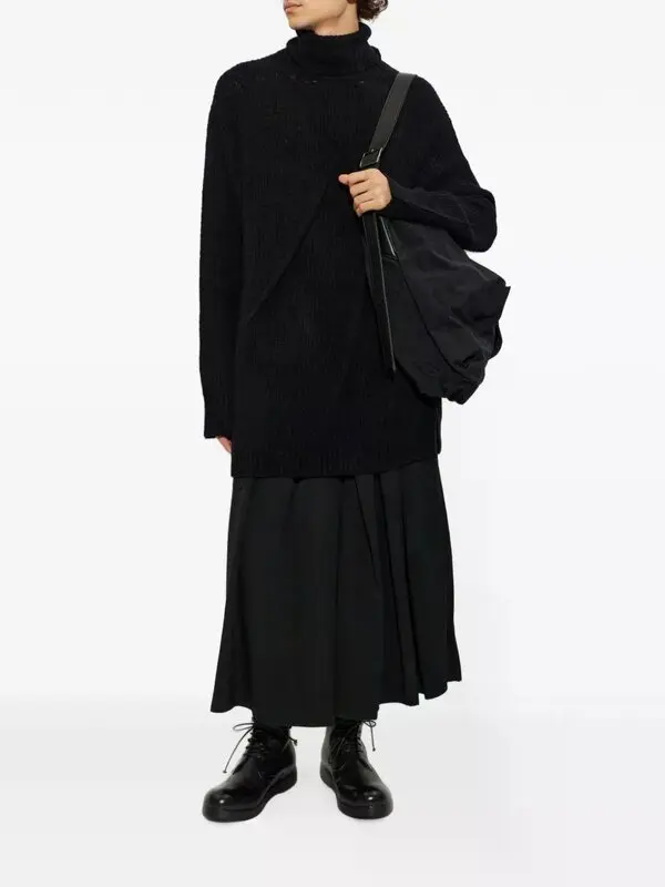 Yohji Yamamoto Ribbed-knit Turtleneck Sweater