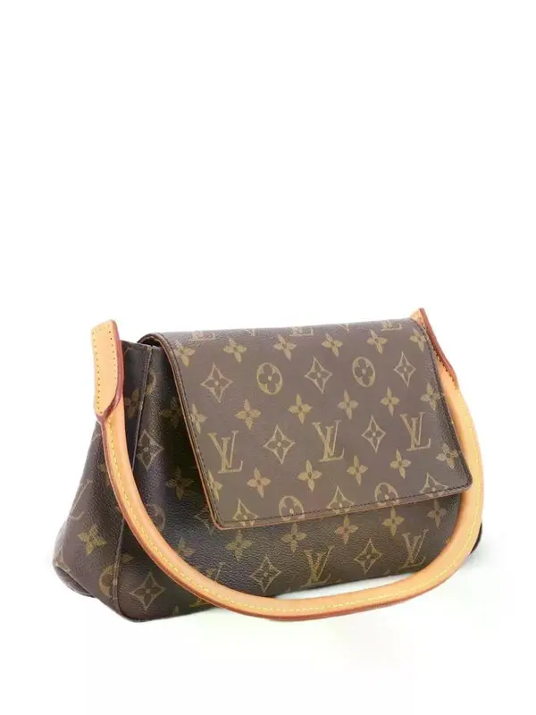 LOUIS VUITTON Monogram Canvas Looping Handbag Mini Satchel