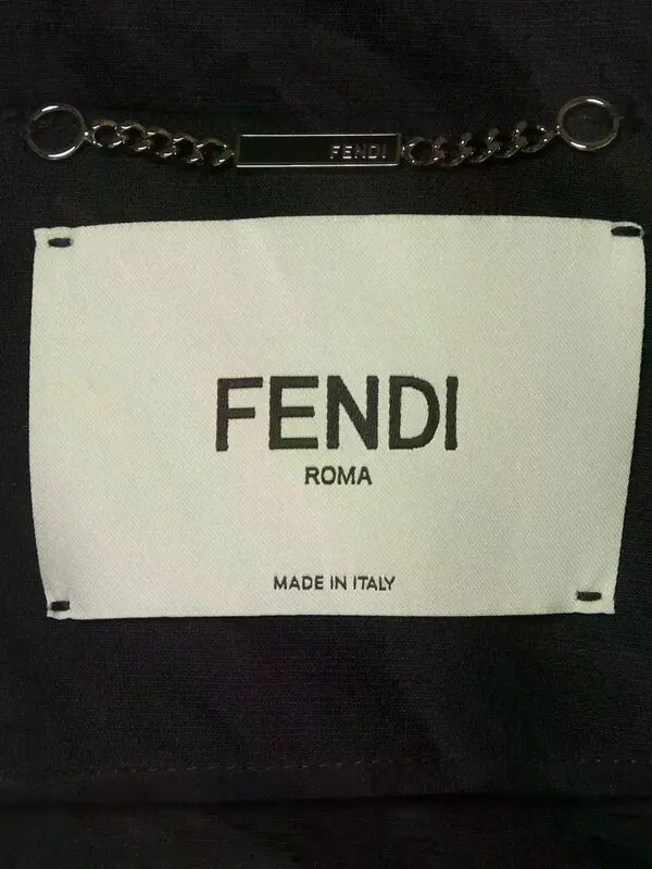 Fendi Flower Appliqué Wide-lapel Blazer