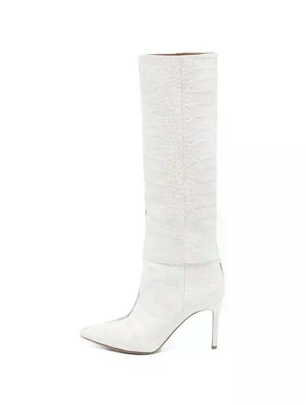 Paris Texas Leather Knee-length Boots - White