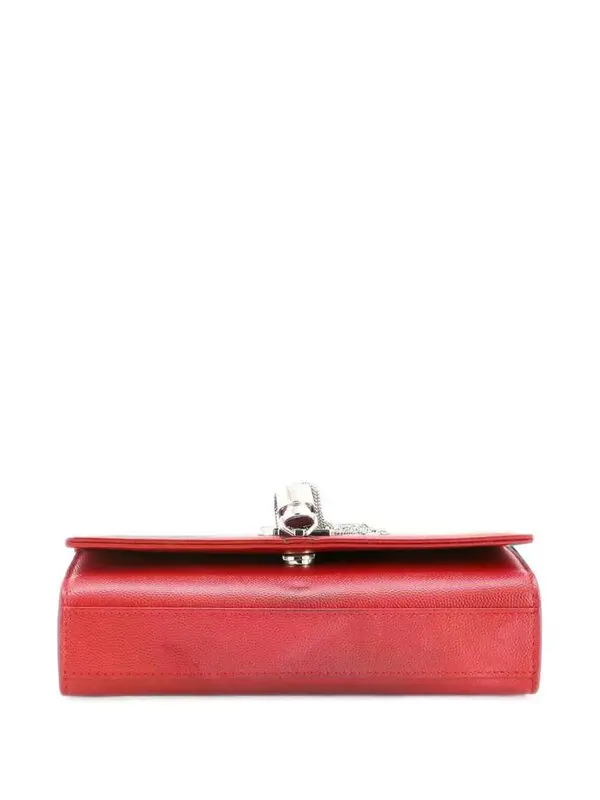 Saint Laurent Classic Monogram Tassel Grainy Leather Small Crossbody Bag