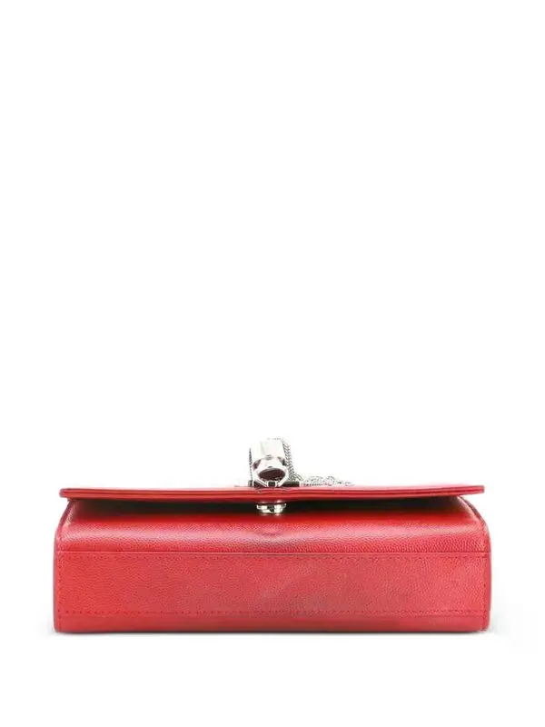 Saint Laurent Classic Monogram Tassel Grainy Leather Small Cross Body Bag