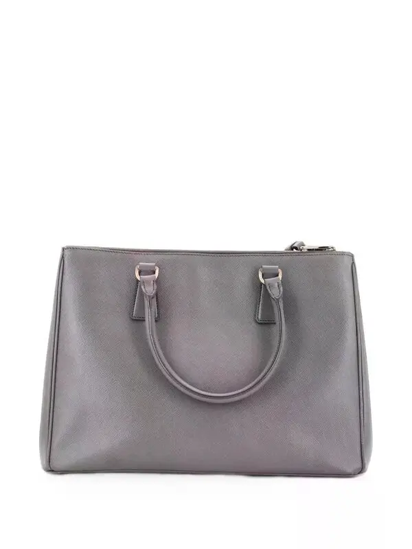 Prada Double Zip Lux Saffiano Leather Medium Tote Bag