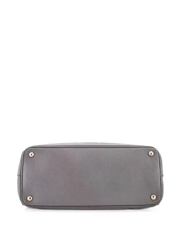 Prada Double Zip Lux Saffiano Leather Medium Tote Bag