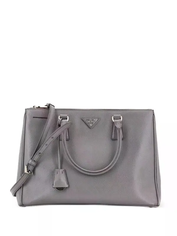 Prada Saffiano Leather Tote - Grey