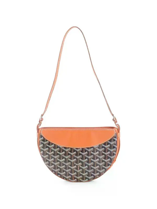 Goyard Coated Canvas And Leather Hirondelle Shoulder Bag - Brown