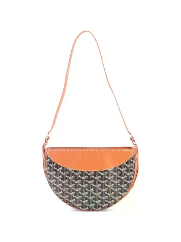 Goyard Coated Canvas And Leather Hirondelle Shoulder Bag - Brown