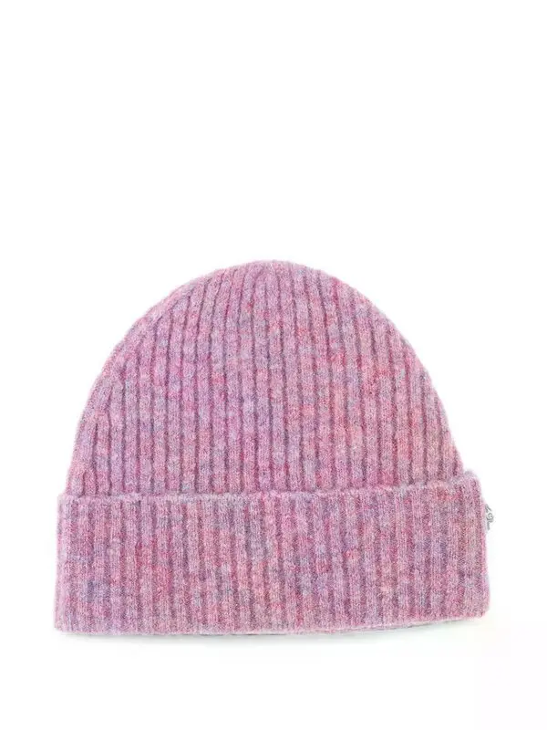 LES DEUX Ribbed-knit Beanie Hat