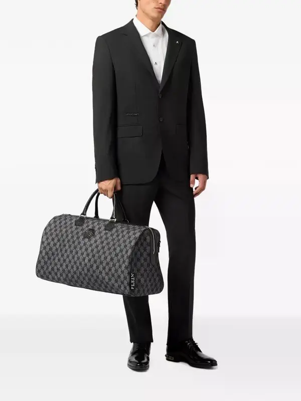 Philipp Plein Denim Weekend Bag Jacquard Monogram