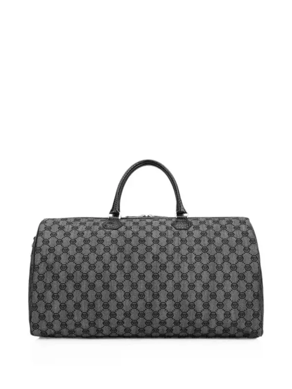 Philipp Plein Denim Weekend Bag Jacquard Monogram