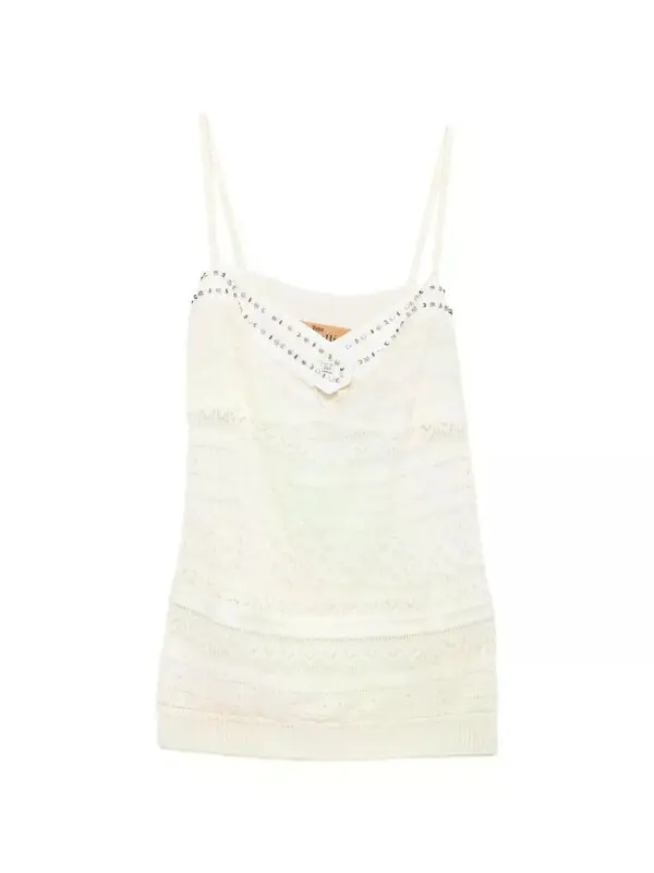 John Galliano Stud-embellished Camisole Top