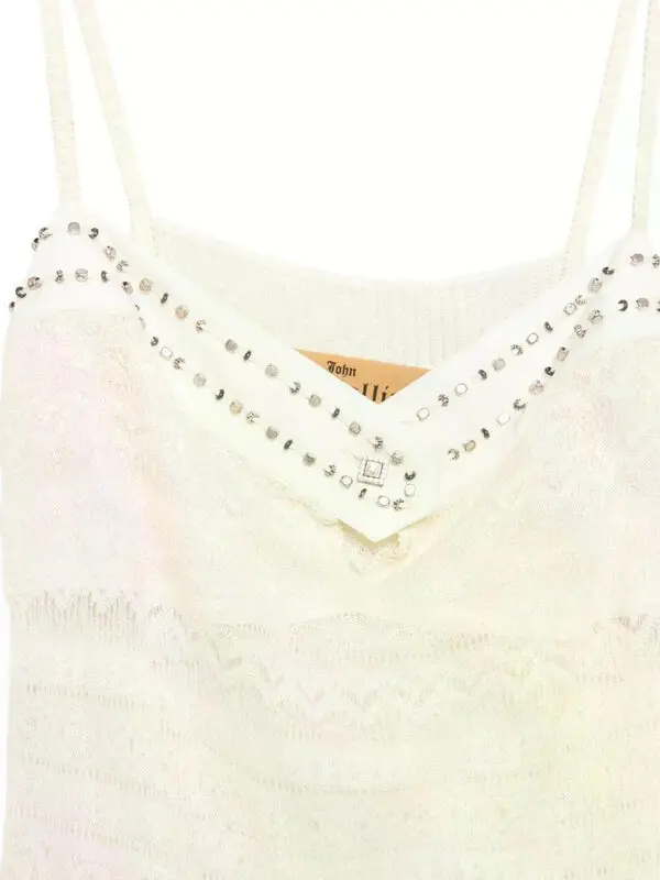 John Galliano Stud-embellished Camisole Top