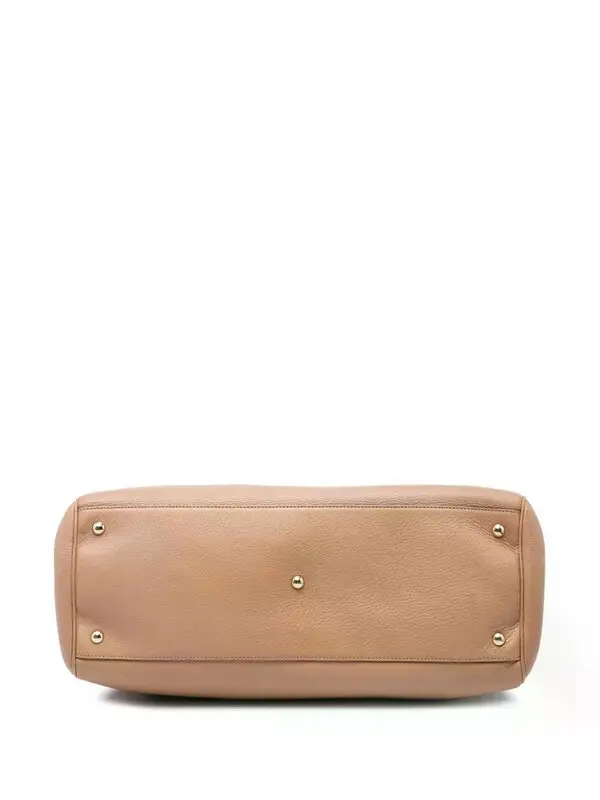Gucci Large Calfskin Bamboo Shopper Satchel