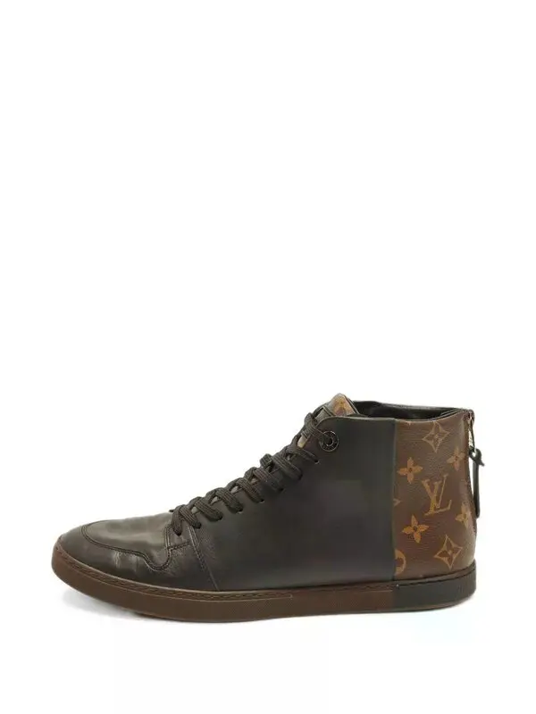 LOUIS VUITTON Line Up Monogram High-top Sneakers