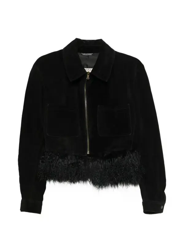 A.N.G.E.L.O. VINTAGE CULT 2000s Shearling-trim Suede Coat