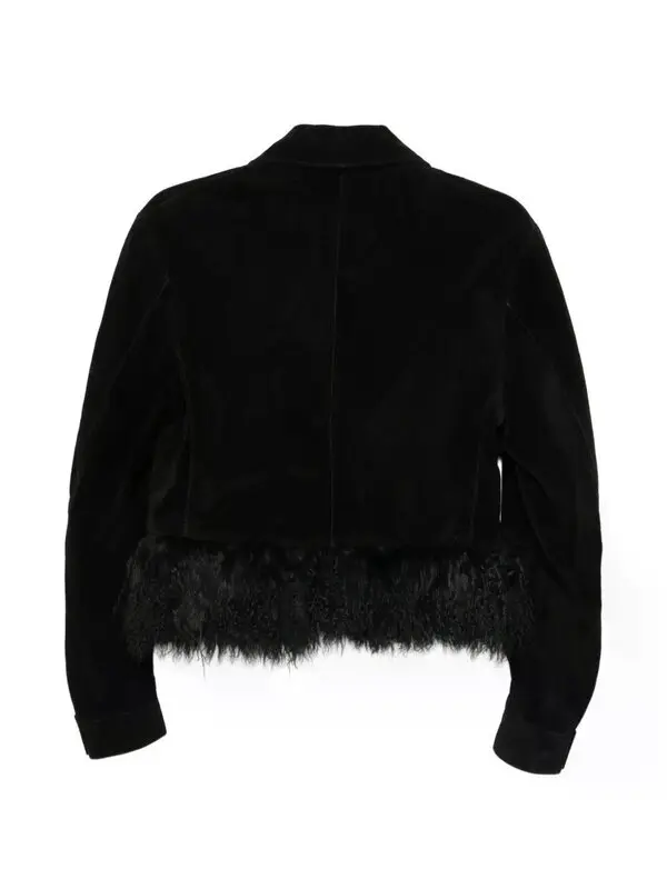 A.N.G.E.L.O. VINTAGE CULT 2000s Shearling-trim Suede Coat