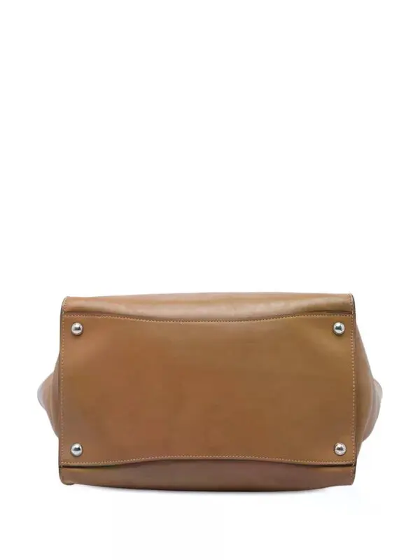 Prada 2010-2026 Glace Calf Twin Pocket Double Handle Satchel