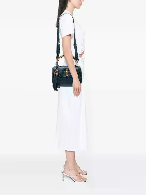 Gucci Ssima Bamboo Top Handle Bag Satchel