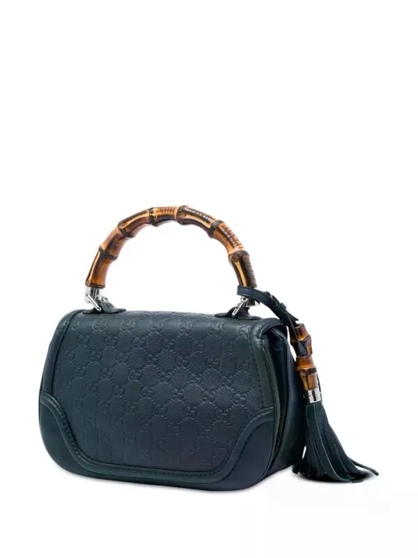 Gucci Ssima Bamboo Top Handle Bag Satchel