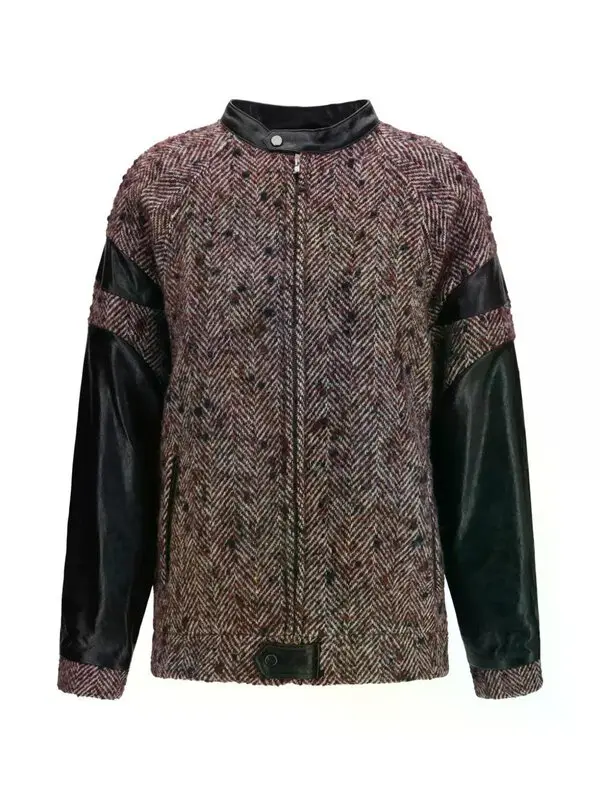 KRISTINA TI Herringbone-pattern Jacket