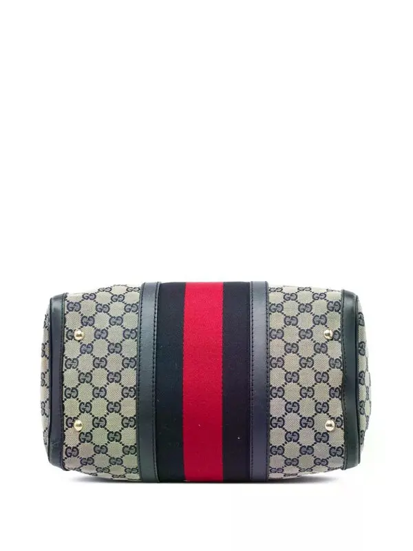 Gucci 2016-2026 Medium Gg Canvas Web Joy Boston Bag Satchel