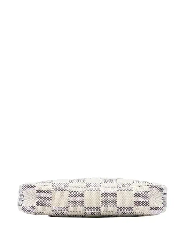 LOUIS VUITTON 2020 Damier Azur Mini Pochette Accessoires Handbag - White