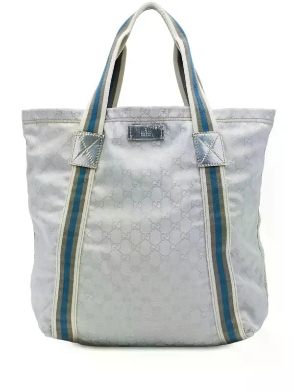 Gucci 2016-2026 Gg Canvas Web Tote Bag