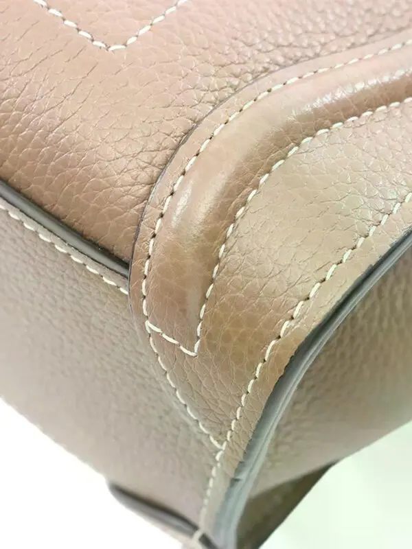 Celine 2000-2026 Nano Leather Luggage Tote Satchel