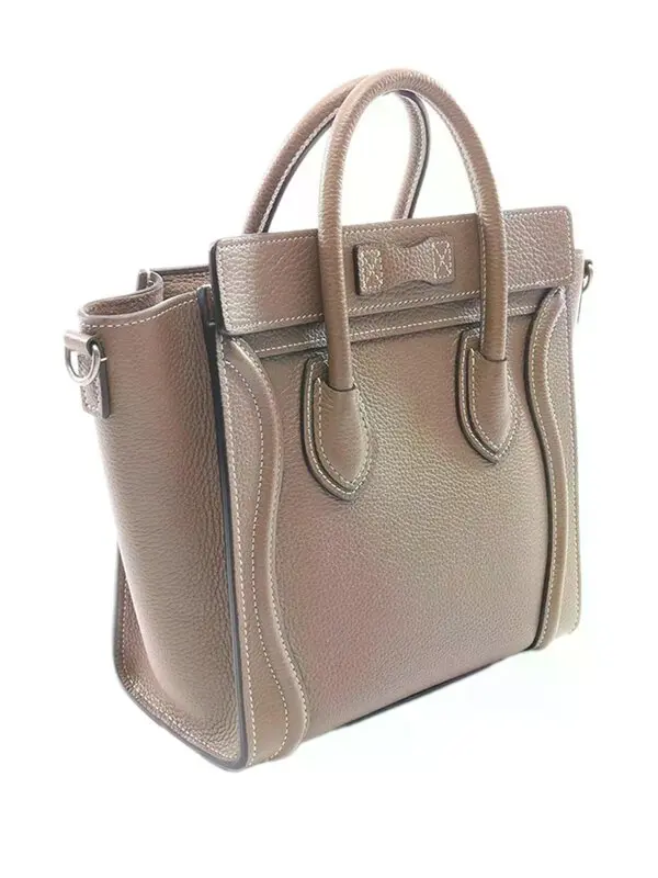 Celine 2000-2026 Nano Leather Luggage Tote Satchel