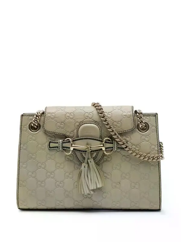 Gucci Small Ssima Emily Shoulder Bag - Grey