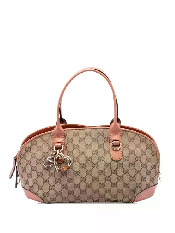 Gucci 2016-2026 Gg Canvas Heart Bit Satchel