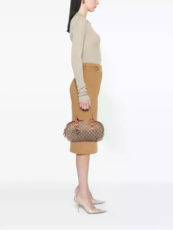 Gucci 2016-2026 Gg Canvas Heart Bit Satchel