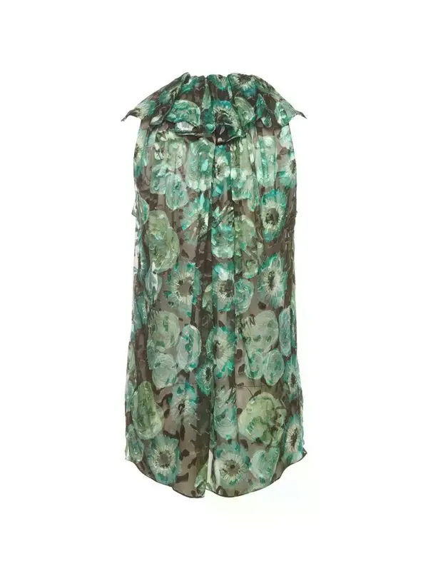 LANVIN Floral-print Chiffon Blouse