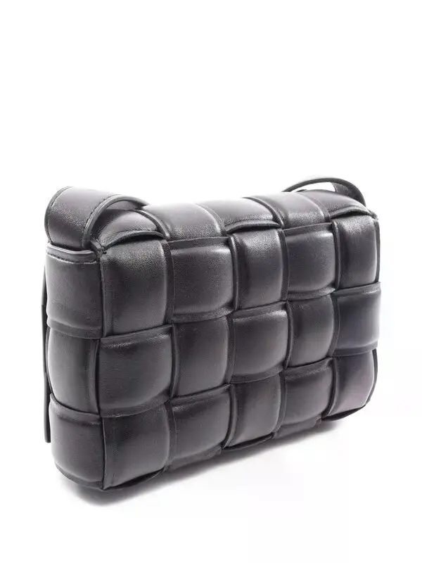 Bottega Veneta 2015-2026 Nappa Intrecciato Padded Cassette Crossbody Bag - Black