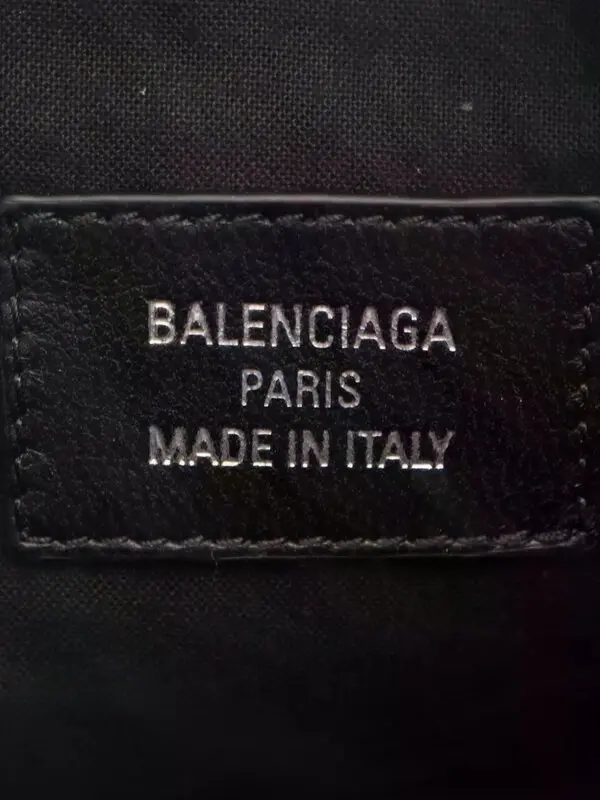 Balenciaga Leather Credit Camera Cross Body Bag