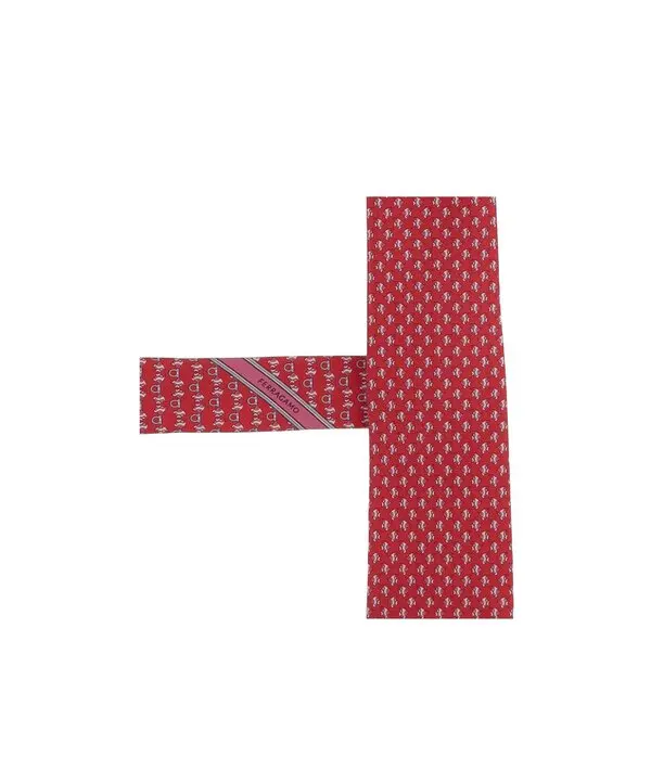 FERRAGAMO Pointed Neck Tie - Red