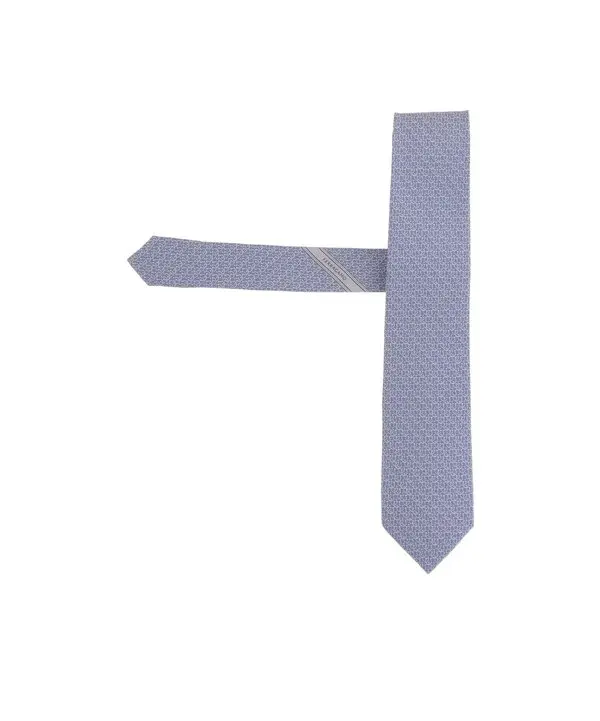 FERRAGAMO Pointed Neck Ties - Blue