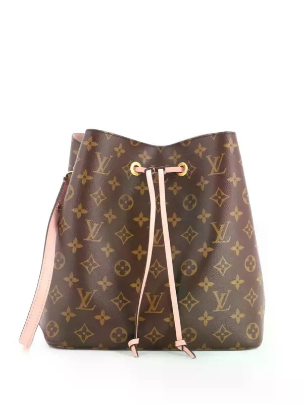 LOUIS VUITTON Neonoe Handbag Monogram Canvas With Leather Mm Bucket Bag - Pink