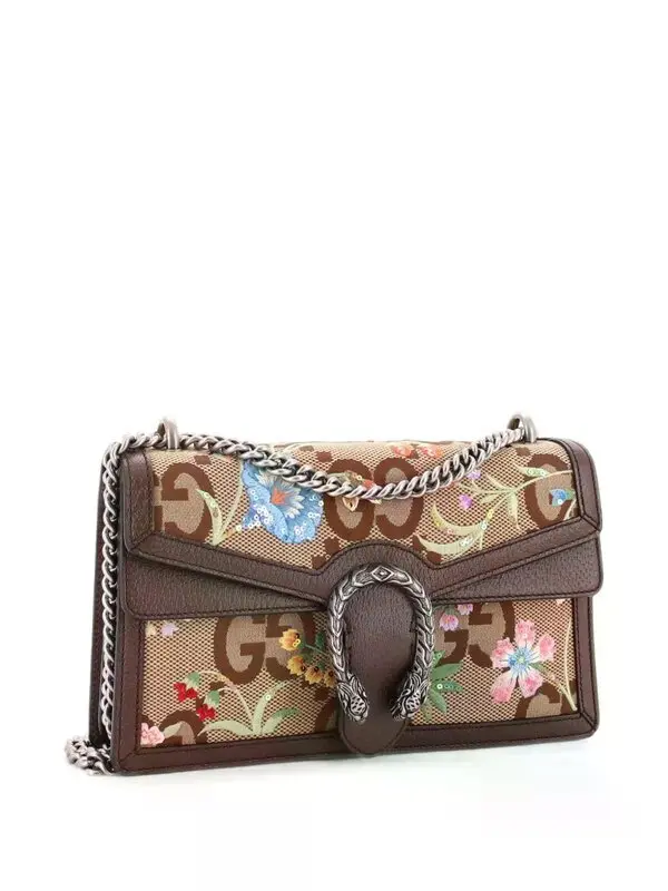 Gucci Dionysus Bag Embroidered Jumbo Gg Canvas Small Shoulder Bag