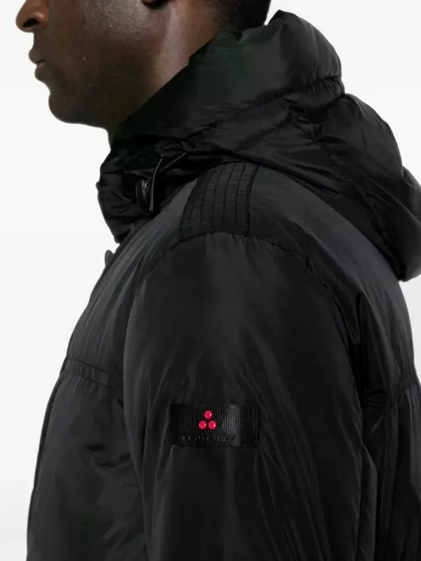 Peuterey Hooded Padded Coat - Black