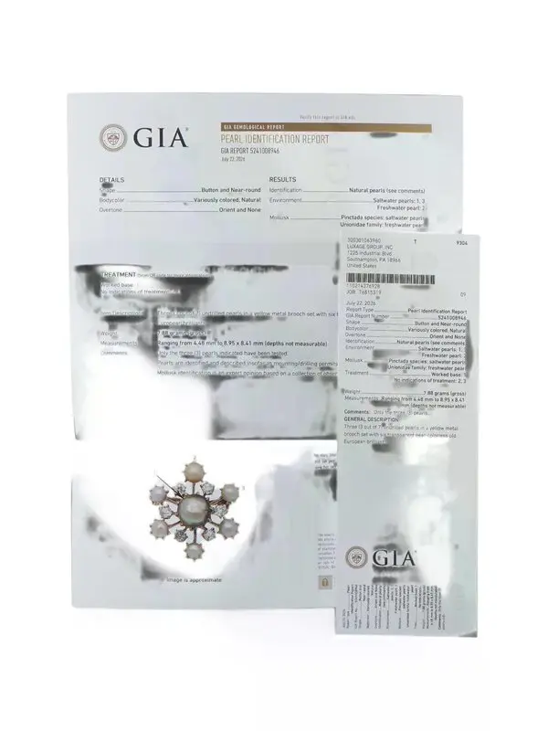 LB EXCLUSIVE Pearl And Diamond Brooch