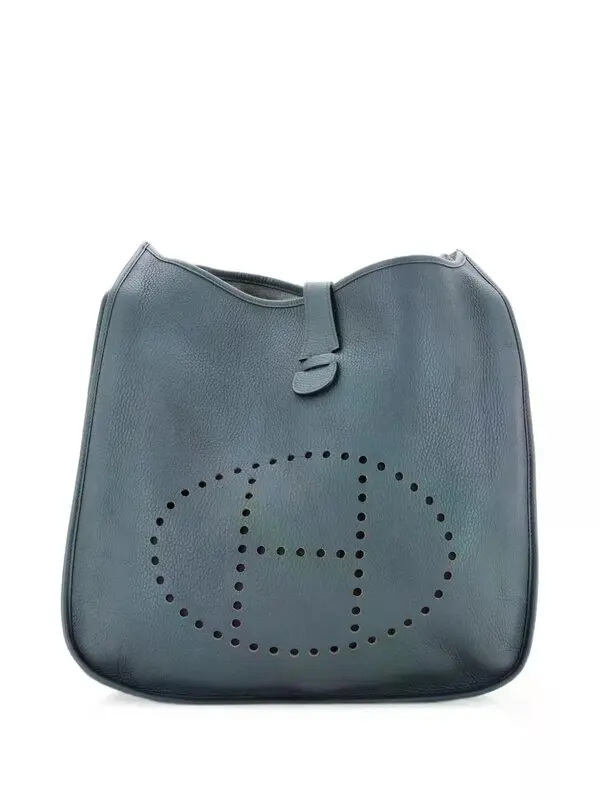 Hermès Evelyne Bag Gen Iii Clemence Tgm Crossbody Bag - Blue