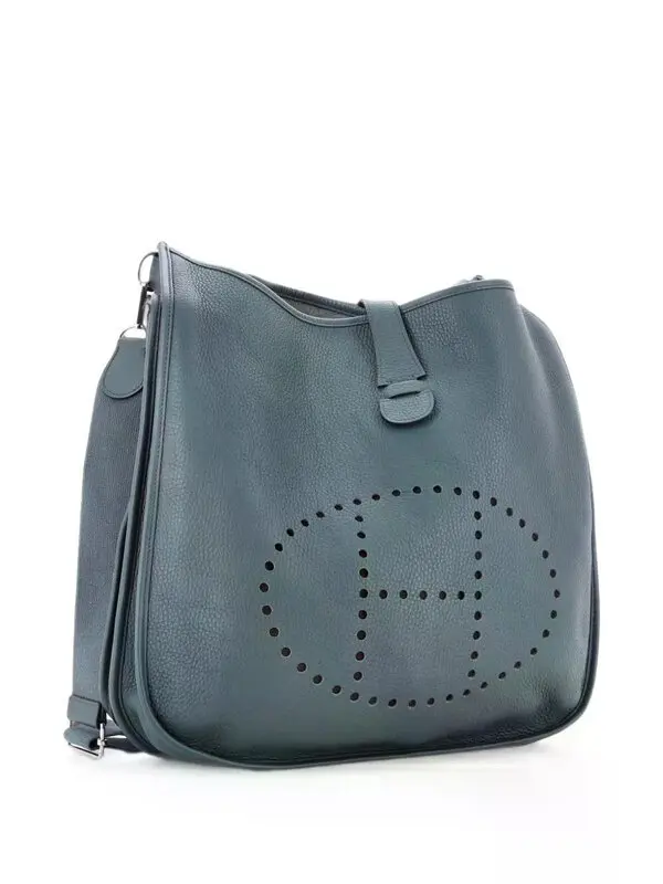 Hermès Evelyne Bag Gen Iii Clemence Tgm Crossbody Bag - Blue