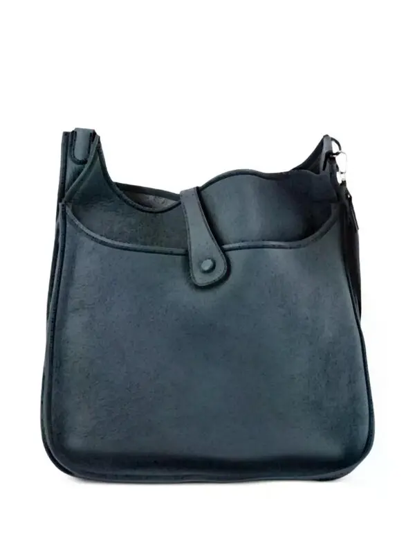 Hermès Evelyne Bag Gen Iii Clemence Tgm Crossbody Bag - Blue