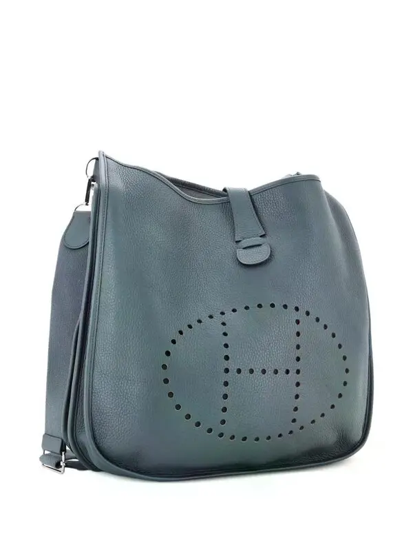 Hermès Evelyne Bag Gen Iii Clemence Tgm Crossbody Bag - Blue