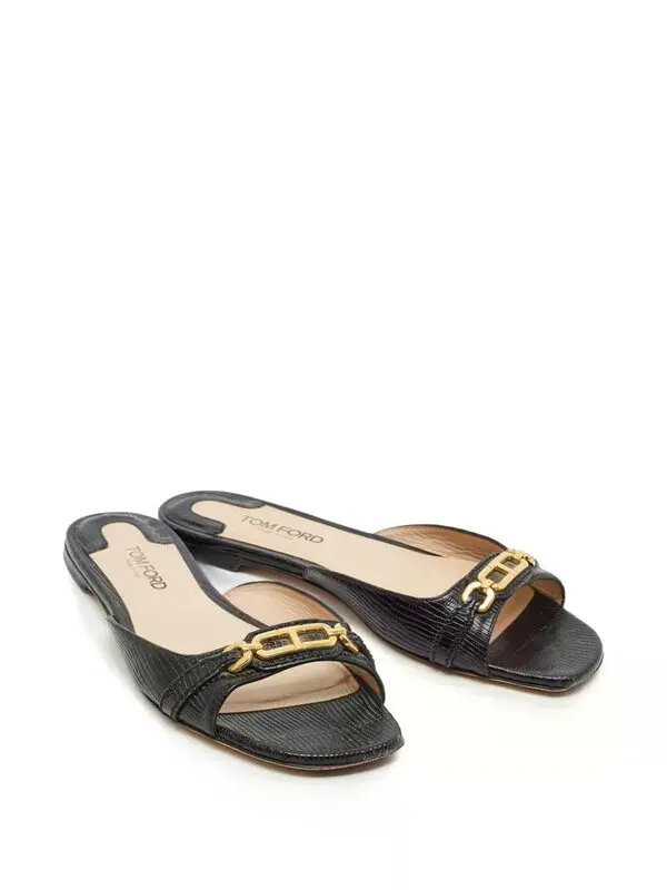 TOM FORD Whitney Flat Sandals - Black