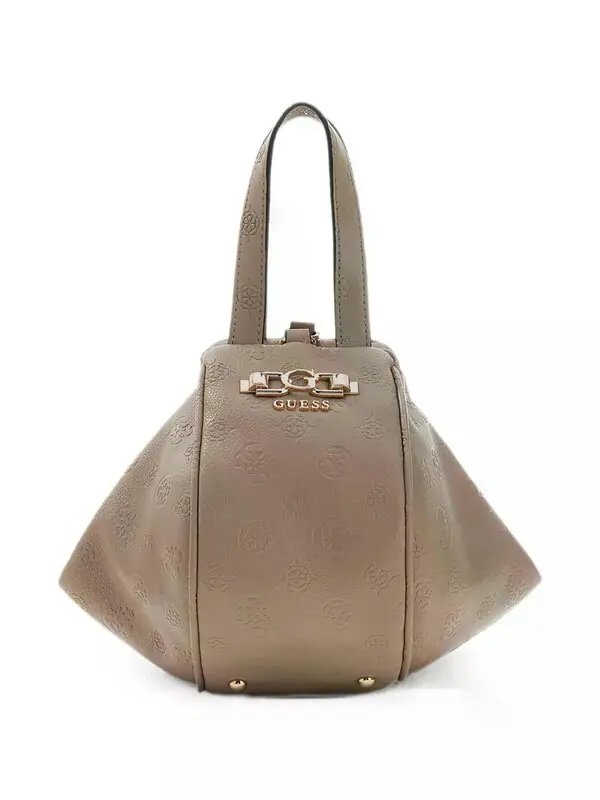 Guess Anise Logo-debossed Pouch - Brown