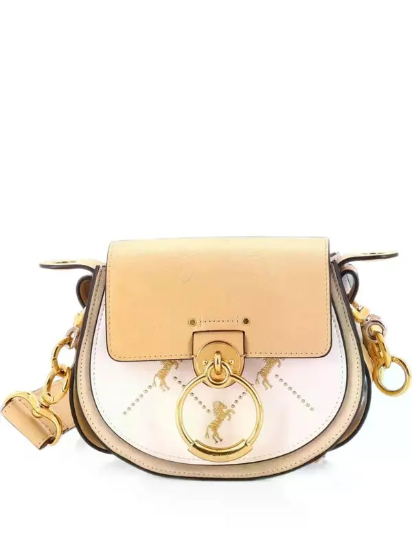 Chloé Tess Embroidered Leather Small Cross Body Bag
