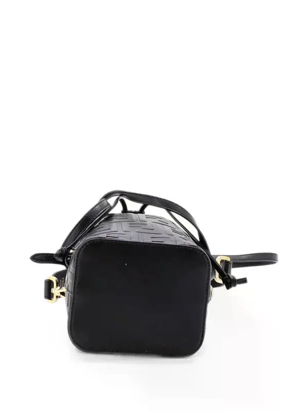 Fendi Mon Tresor Zucca Embossed Leather Mini Bucket Bag