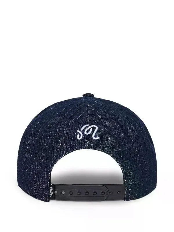 MALBON Foreman Logo-embroidered Denim Cap - Blue